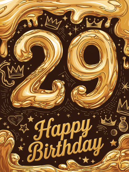 Free Download 29th Birthday Chocolate Cake