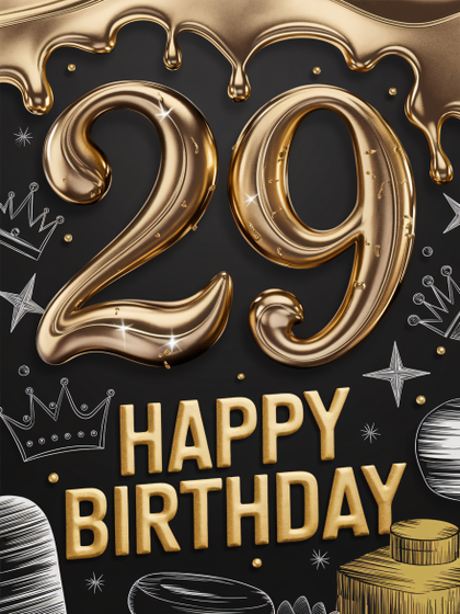 Free Download 29th Birthday Chocolate Cake