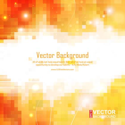 Orange Square Shape Background Pattern