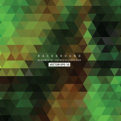 Dark Green Triangle Vector Background