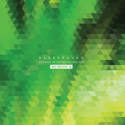 Green Triangle Background Pattern