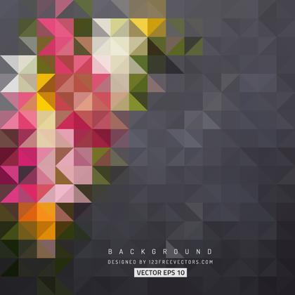 Dark Gray Triangle Background Vector