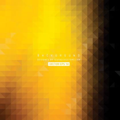 Black Orange Triangle Background Vector