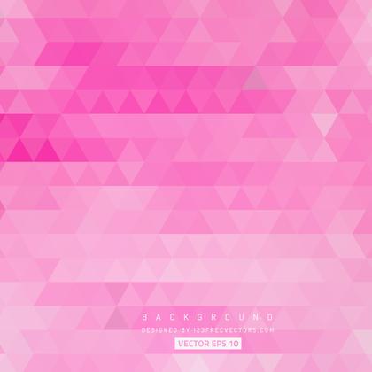 Pink Abstract Triangle Background Template