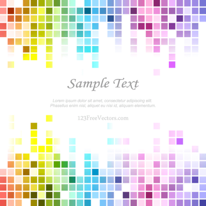 Rainbow Tile Background Vector