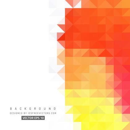 Red Yellow Abstract Triangle Background Template