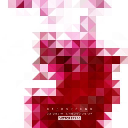 Red Abstract Triangle Background Pattern