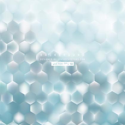Light Blue Hexagon Background Template