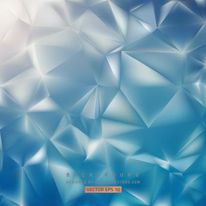 Abstract Blue Polygon Triangle Pattern Background