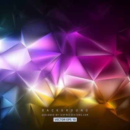 Abstract Colorful Polygon Triangle Pattern Background