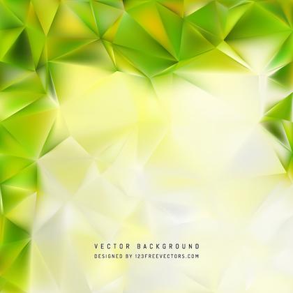 Yellow Green Polygon Triangle Pattern Background