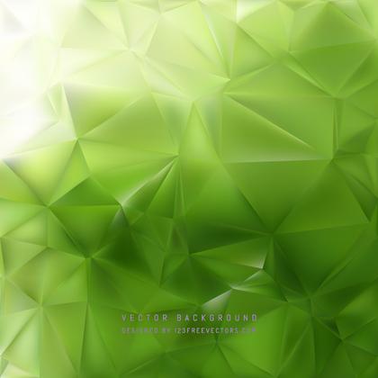 Abstract Green Polygon Triangle Background