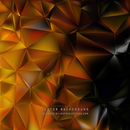 Black Orange Polygon Pattern Background