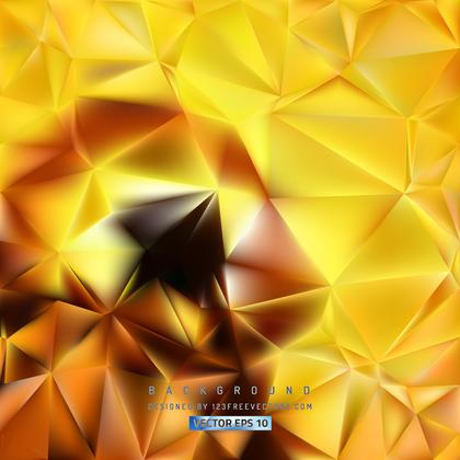 Yellow Orange Polygon Pattern Background
