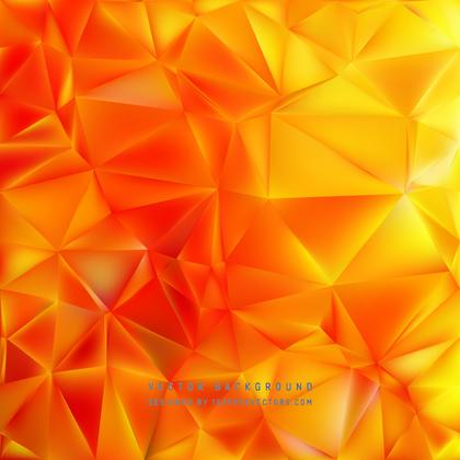 Abstract Yellow Orange Polygon Pattern Background