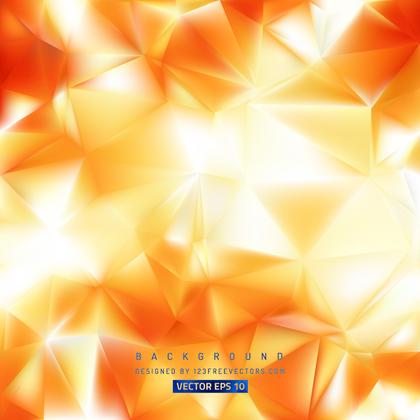 Abstract Orange Low Poly Background