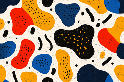 Free Download Colorful Abstract Blob Pattern Design