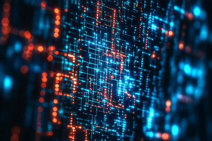 Free Download Abstract Tech Network Data Flow