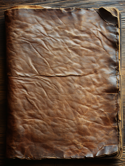 Free Download Aged Brown Leather Book Cover Texture Background