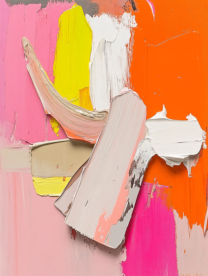 Free Download Abstract Brushstroke Composition