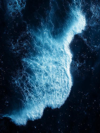 Free Download Abstract Wave Pattern with Starry Background