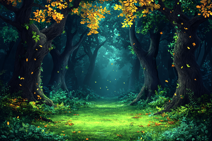 Free Download Enchanted Forest Path Digital Art