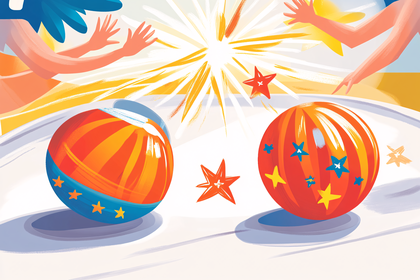 Free Download Abstract Illustration of Exploding Beach Balls