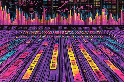Free Download Retro Financial Data Console with Synthwave Colors