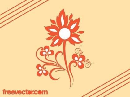 Flower Outlines Set Free Vector