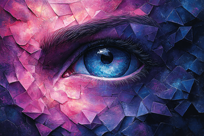 Free Download Abstract Geometric Eye Digital Art