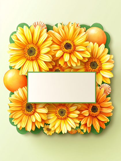 Free Download Gerbera Daisy Frame