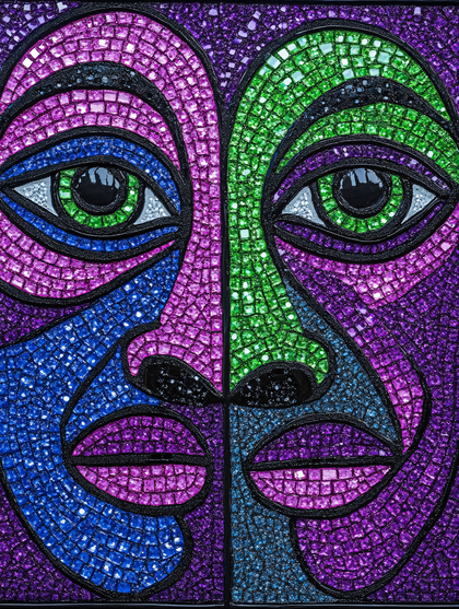 Free Download Mosaic Art Face