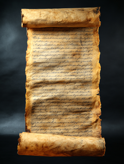 Free Download Old Paper Scroll Texture Handwritten Script Antique Document