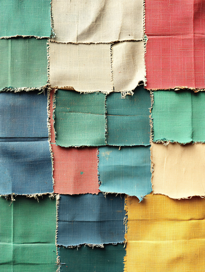 Free Download Colorful Patchwork Fabric Texture Background