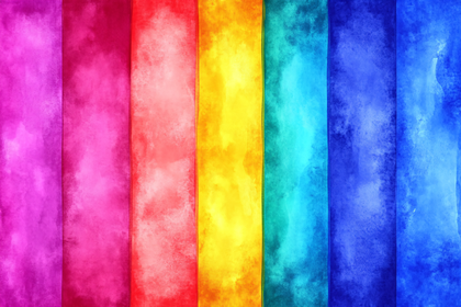 Free Download Watercolor Rainbow Stripes Background