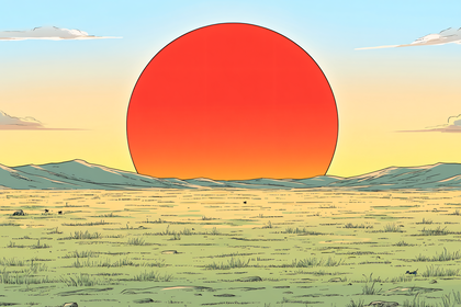 Free Download Red Sun Desert Landscape