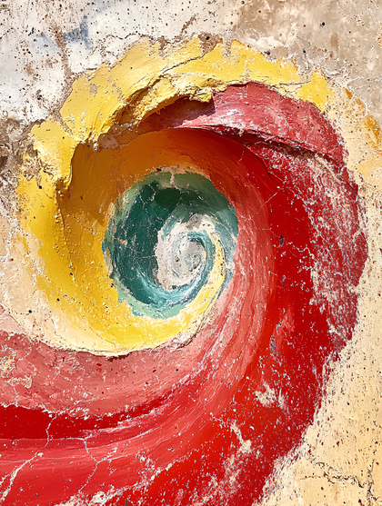 Free Download Spiral Rainbow Paint